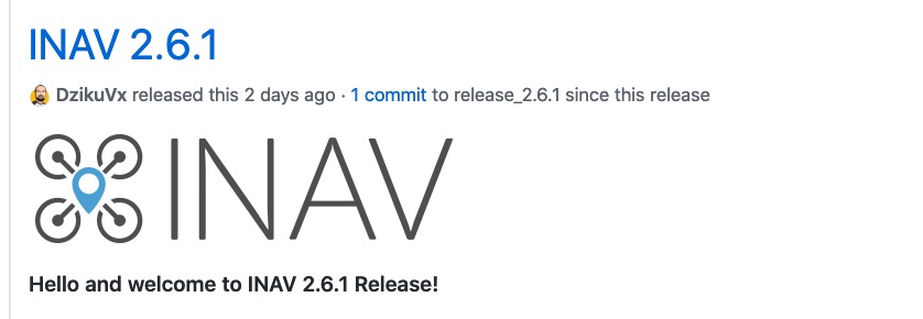 iNav V2.6.1 released » DrFrantic77 Blog rund um FPV Drohnen