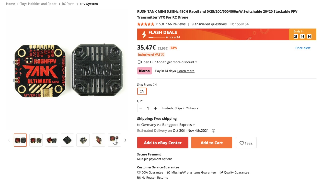 Rush Tank Mini im Sale für 36 Euro » DrFrantic77 Blog rund um FPV Drohnen