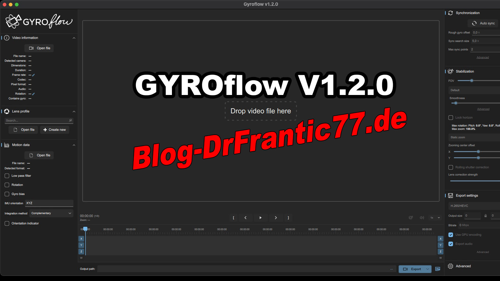 Gyroflow 1.2.0 veröffentlicht mit DJI Avata unterstützung » DrFrantic77 Blog rund um FPV Drohnen