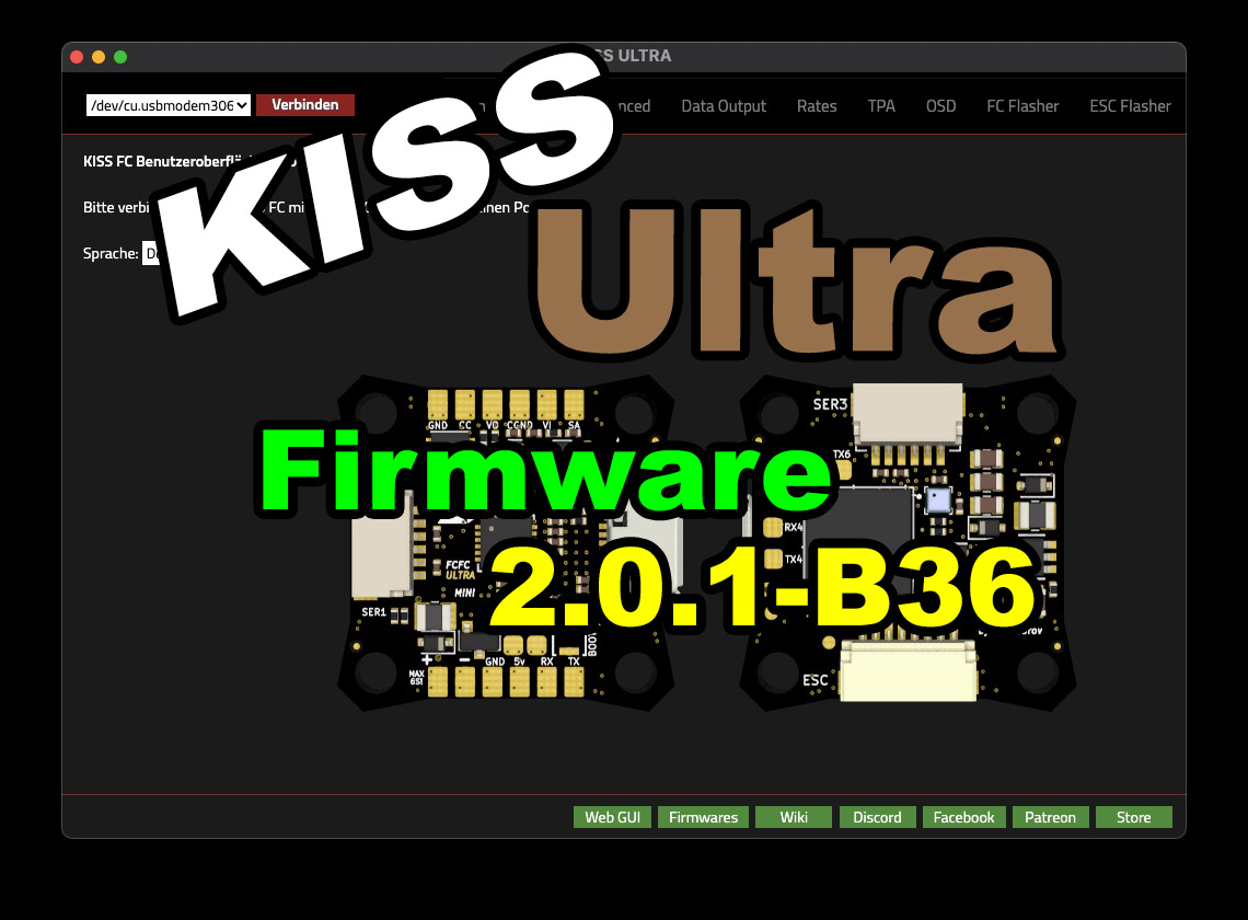 KISS Ultra Firmware 2.0.1-B36 » DrFrantic77 Blog rund um FPV Drohnen