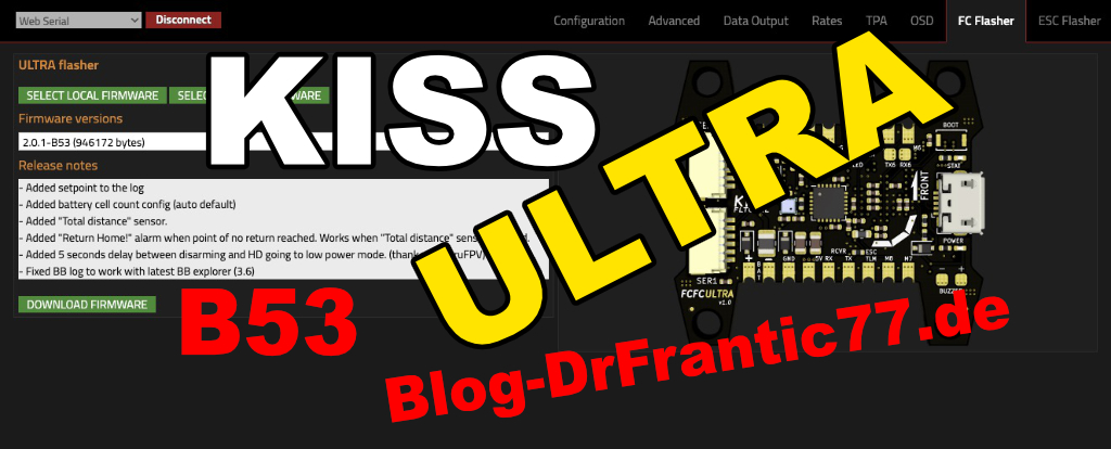 KISS Ultra Firmware 2.0.1-B53 veröffentlicht » DrFrantic77 Blog rund um ...