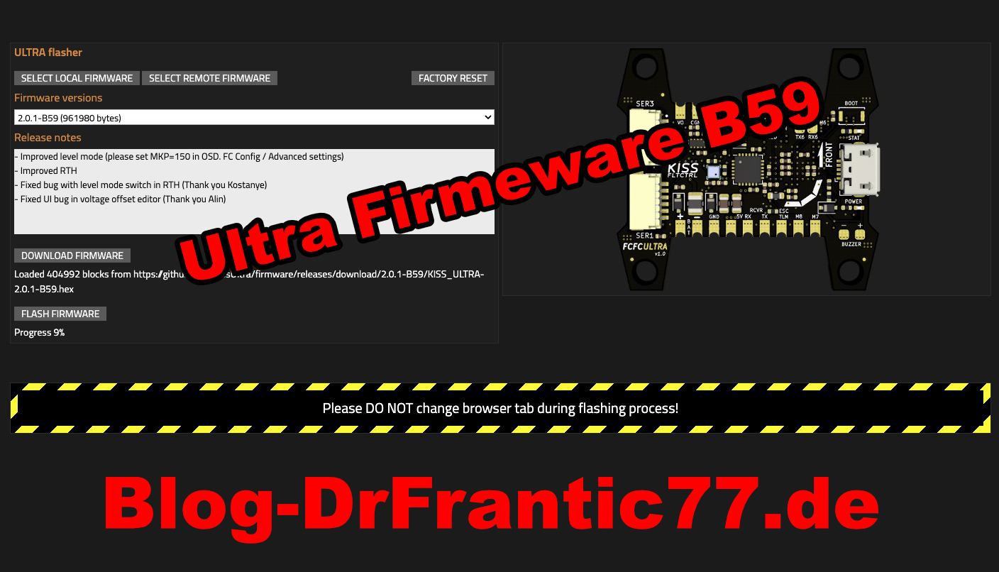 KISS Ultra Firmeware 2.0.1-B59 verfügbar » DrFrantic77 Blog rund um FPV ...