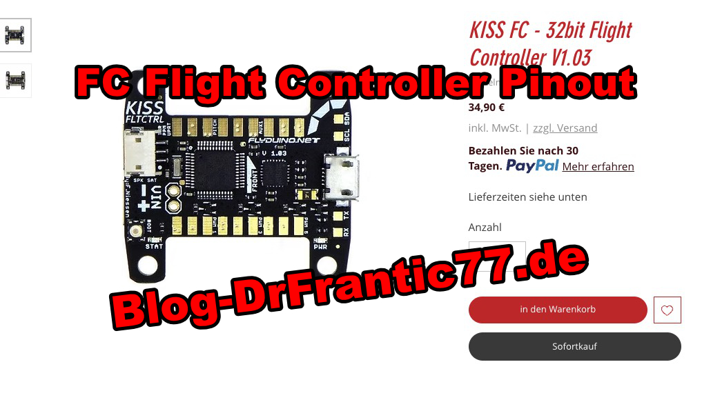 FC Pinout Flyduino KISS FC V1 » DrFrantic77 Blog rund um FPV Drohnen