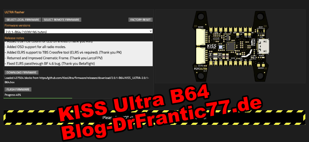 KISS Ultra 2.0.1-B64 veröffentlicht » DrFrantic77 Blog rund um FPV Drohnen